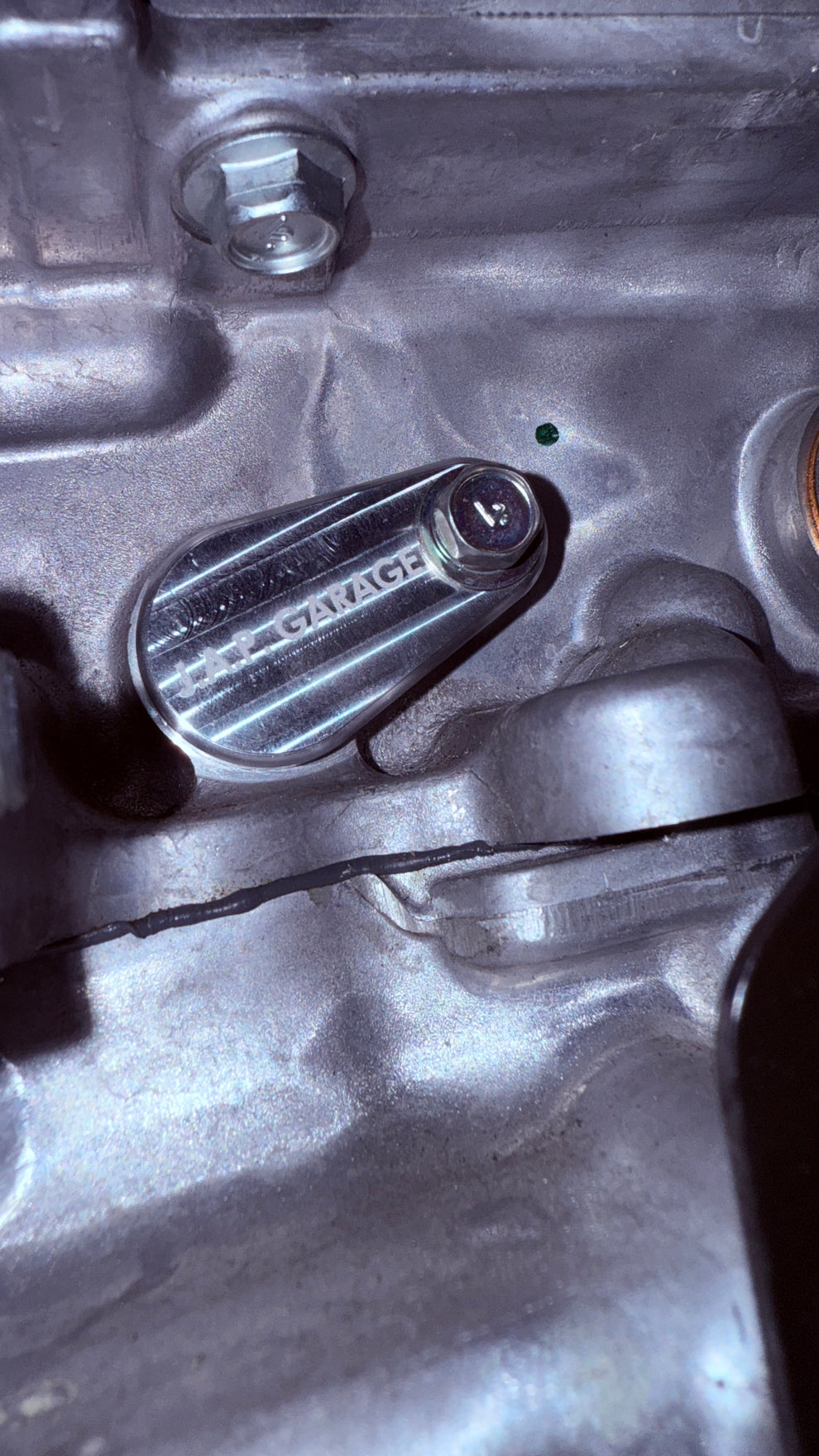 VR30 Oil block off plate. – PRIDEAUTOLLC